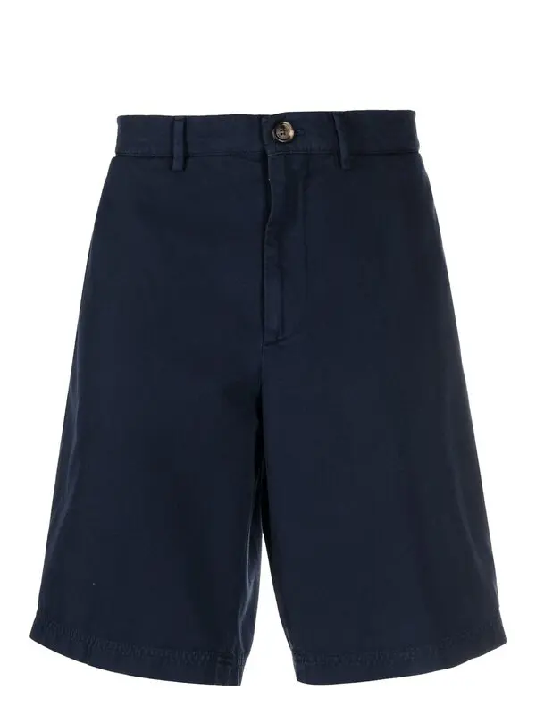 Brunello Cucinelli Straight-leg Knee-length Bermuda Shorts - Blue