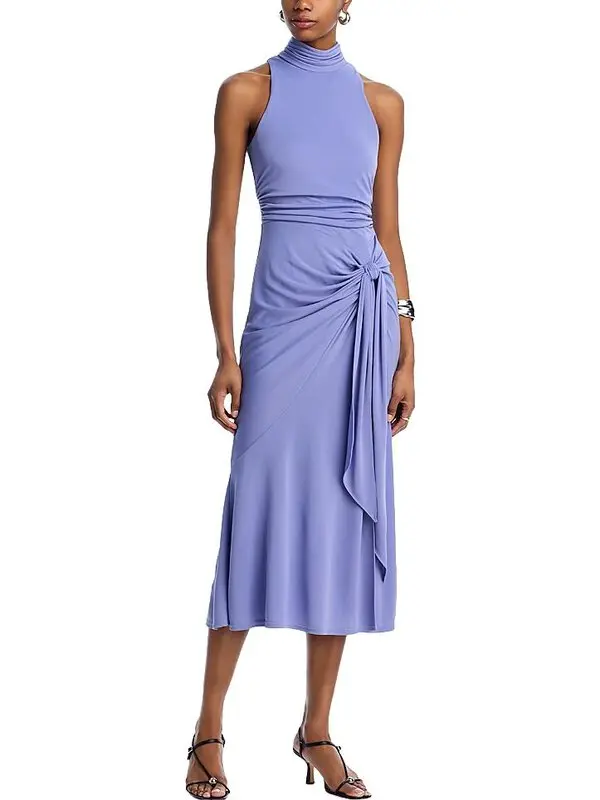 Cinq À Sept Rori Tie-waist Midi Dress - Lavender Violet