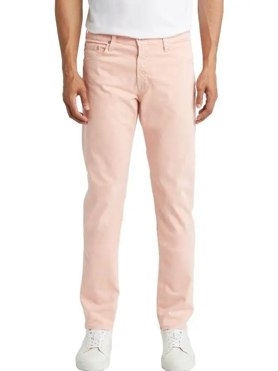 Ag Tellis Stretch Sateen Slim Pants - Sulfur Blush Paradise