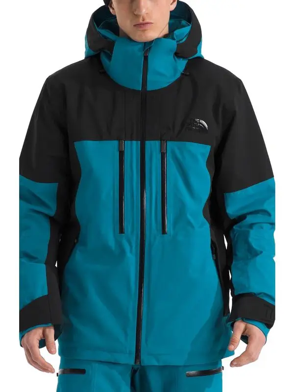The North Face Chakal Waterproof Hooded Jacket - Dusk Blue/tnf Black