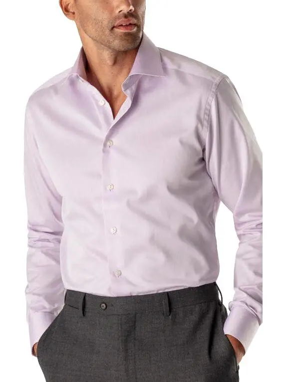 Eton Slim Fit Solid Dress Shirt - Lavender