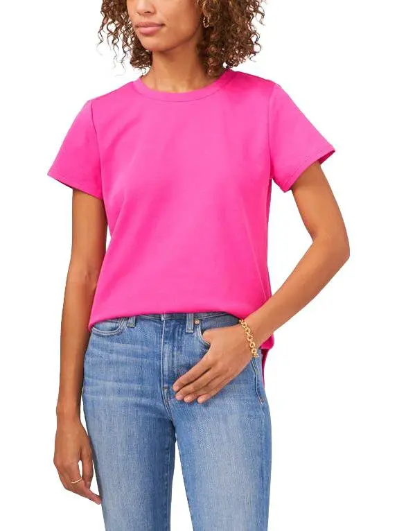 Vince Camuto Relaxed Fit Jersey T-shirt - Hot Pink
