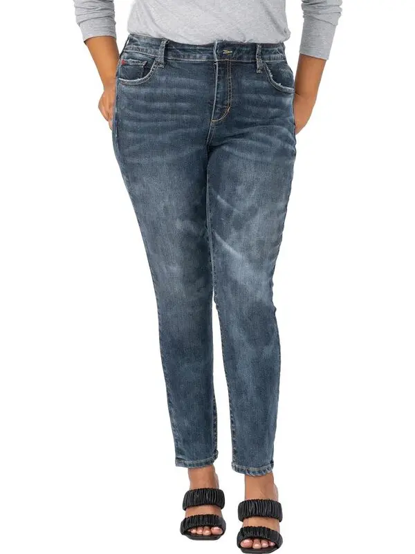SLINK JEANS High-rise Ankle Skinny Jeans - Emory