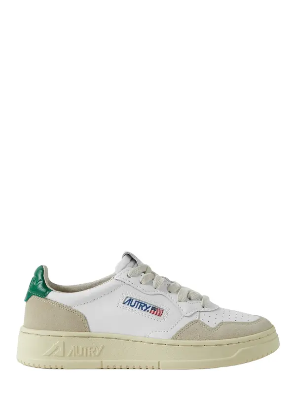 AUTRY Medalist Low Leather And Suede Sneakers - White