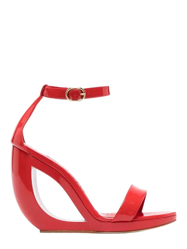 Manolo Blahnik Rocar 120m Sandals - Red