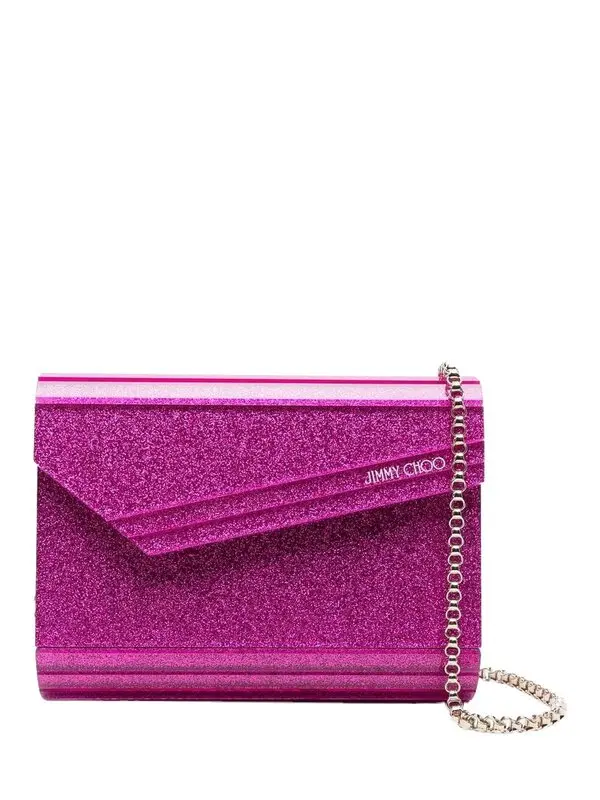 JIMMY CHOO Candy Glitter Clutch - Pink