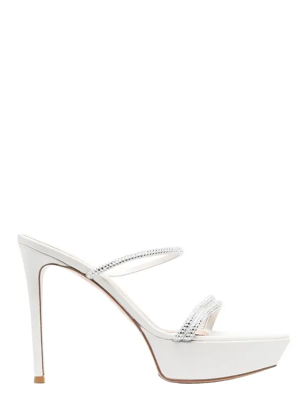 GIANVITO ROSSI Montecarlo 130mm Sandals - White
