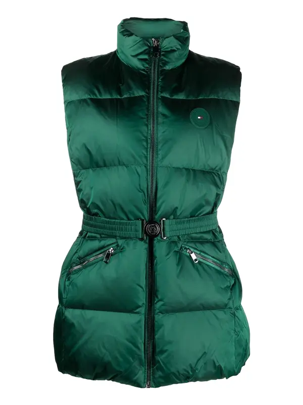 Tommy Hilfiger Logo-patch Padded Gilet - Green