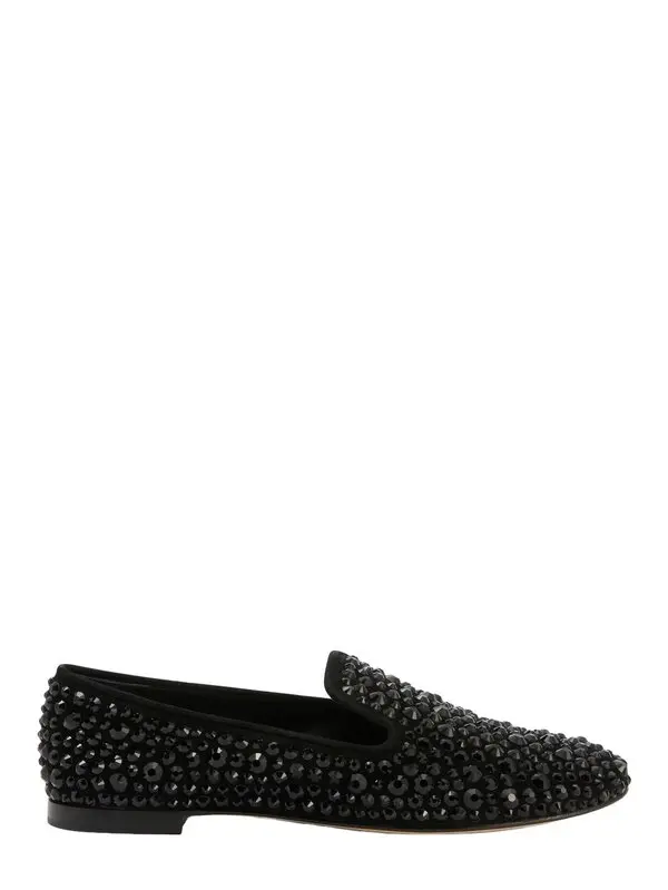 GIUSEPPE ZANOTTI Evangelie Studded Loafers - Black