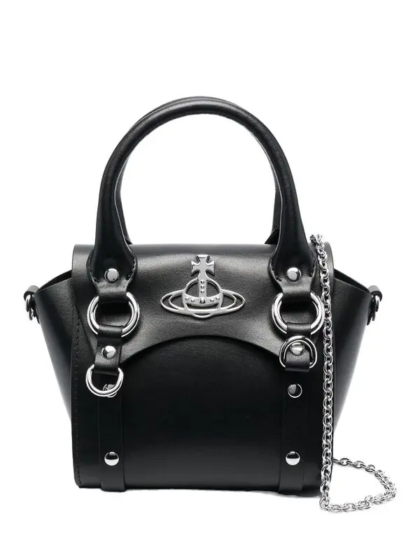 VIVIENNE WESTWOOD Betty Mini Chain Tote Bag - Black