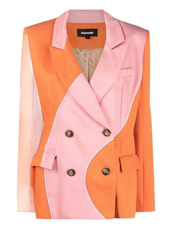 Ahluwalia Madhu Two-tone Blazer - Orange