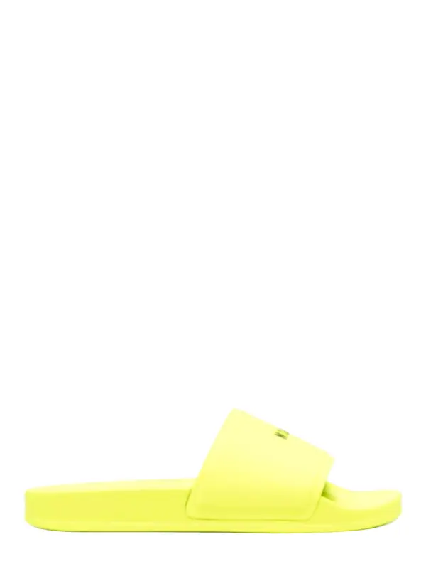 MSGM Logo-print Sliders - Yellow
