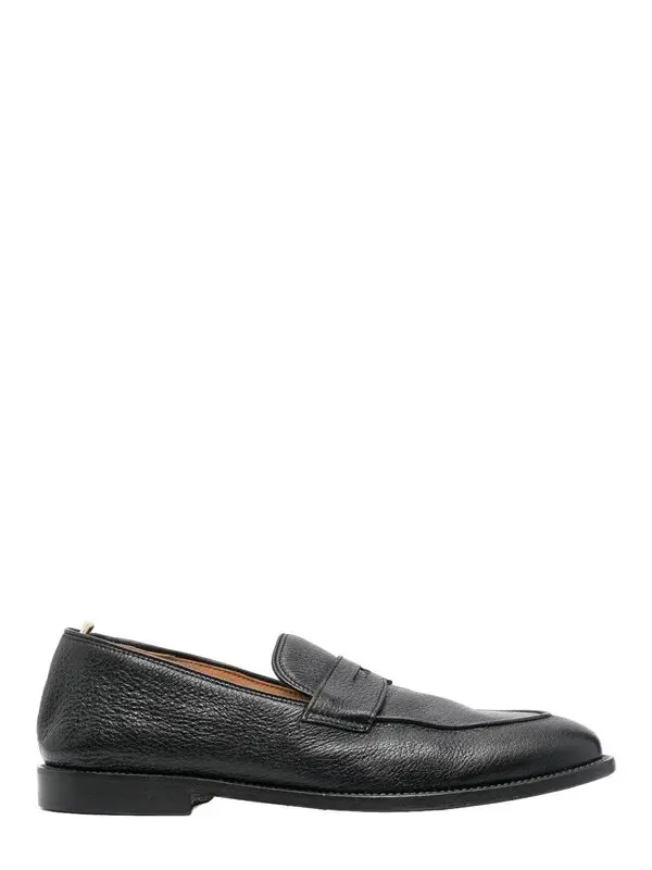 Officine Creative Opera Leather Penny Loafers - Black