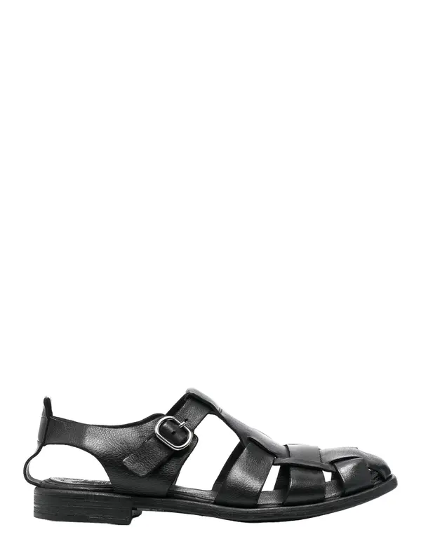 Officine Creative Chronicle Leather Sandals - Black