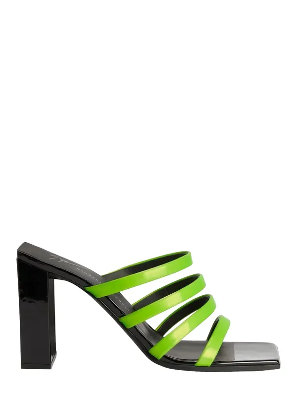 GIUSEPPE ZANOTTI 85mm Block-heel Strappy Sandals - Green