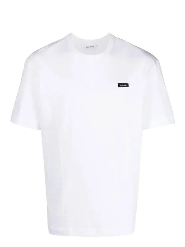 Calvin Klein Logo-patch Cotton T-shirt - White