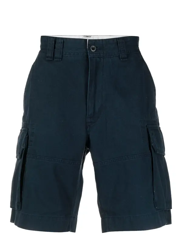 Ralph Lauren Logo-patch Cotton Cargo Shorts - Blue
