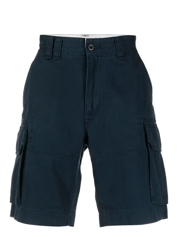 Polo Ralph Lauren Logo-patch Cotton Cargo Shorts - Blue