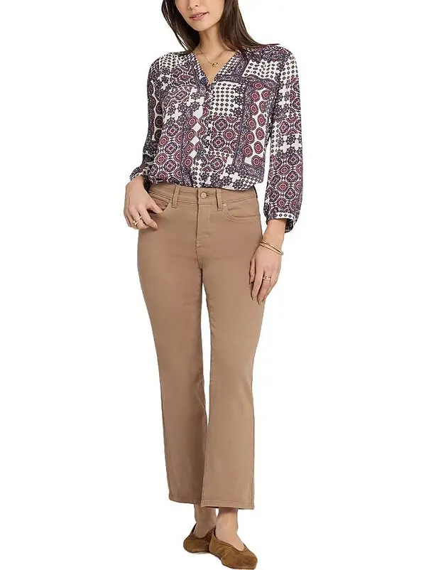 NYDJ Marilyn High Rise Straight Jeans - Toasted Coconut