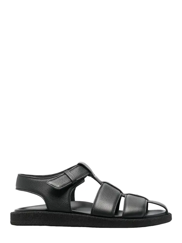 Officine Creative Caged Leather Sandals - Black