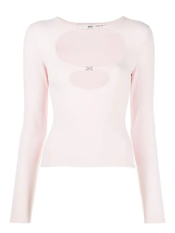 Alexander Wang Cut-out Long-sleeve Top - Pink