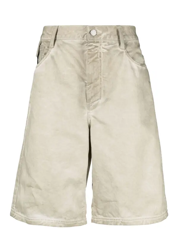 44 LABEL GROUP Five-pocket Knee-length Shorts - Neutrals