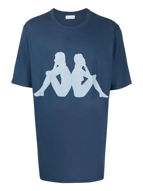 Faith Connexion X Kappa Oversized T-shirt - Blue