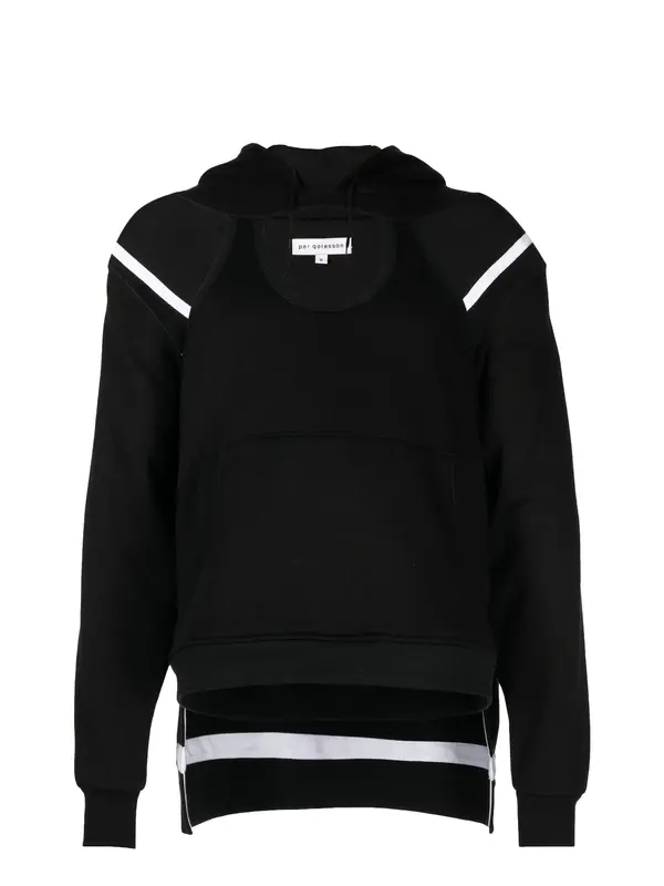 PER GÖTESSON Cold-shoulder Hoodie - Black