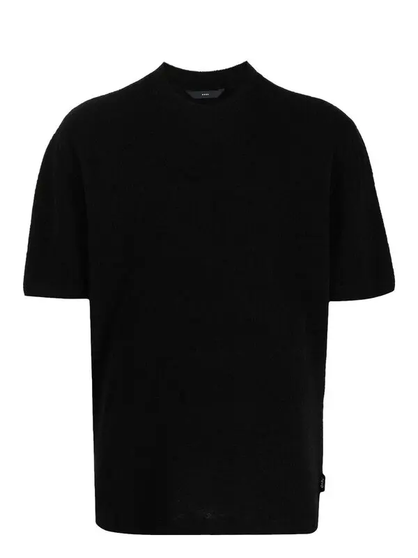 HEVO Knitted Crew-neck T-shirt - Black