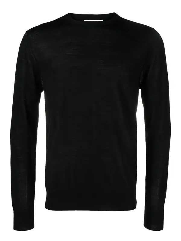 BALLANTYNE Crew-neck Wool Jumper - Black