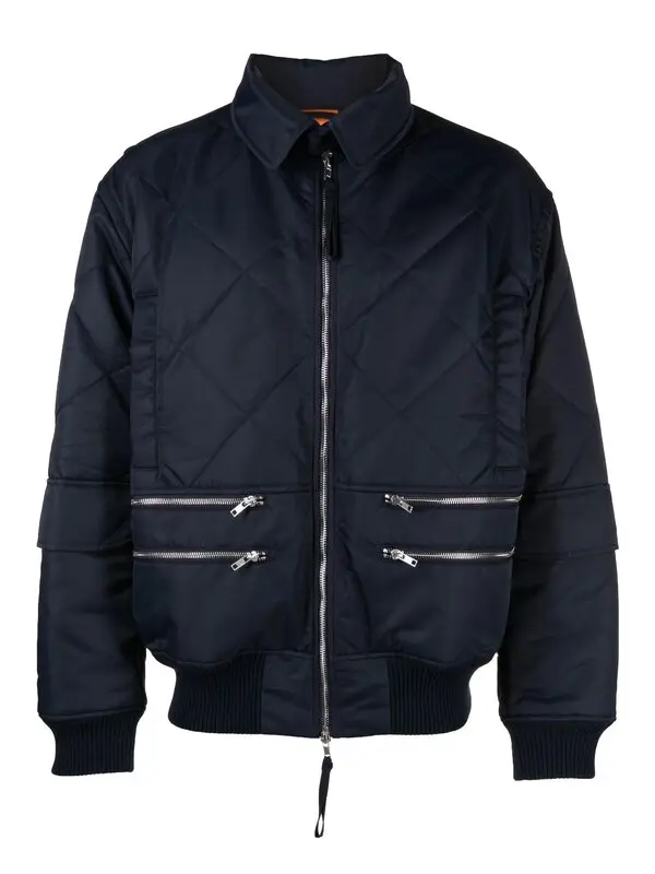 Helmut Lang Diamond-quilted Jacket - Blue