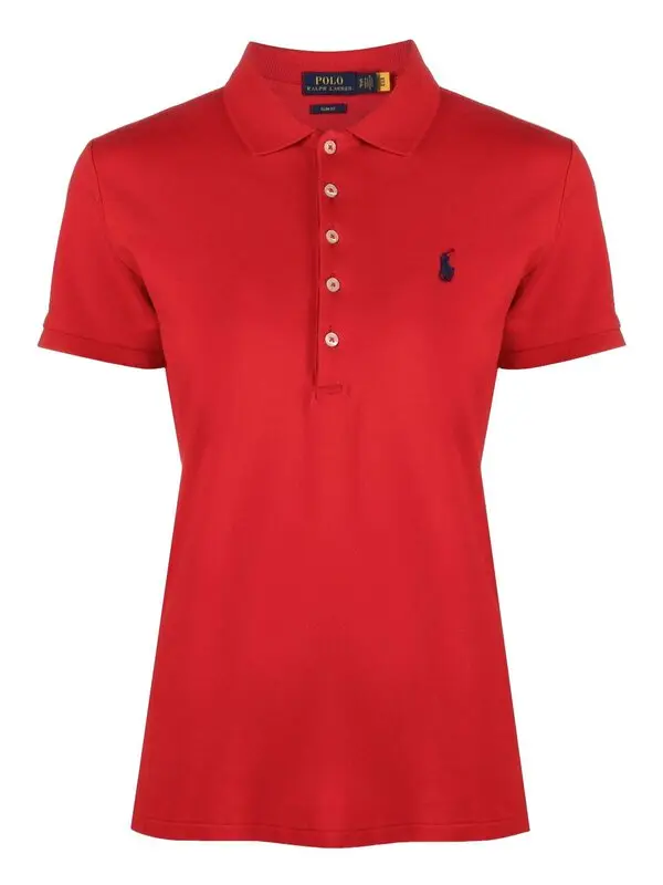 Polo Ralph Lauren Julie Logo-embroidered Polo Shirt - Red