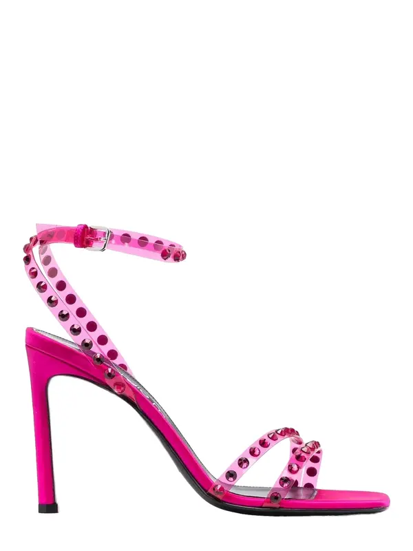 SERGIO ROSSI Crystal-embellished Sandals - Pink