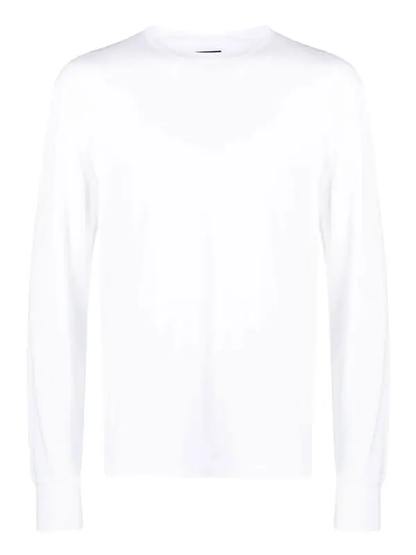 TOM FORD Round-neck Long-sleeve T-shirt - White