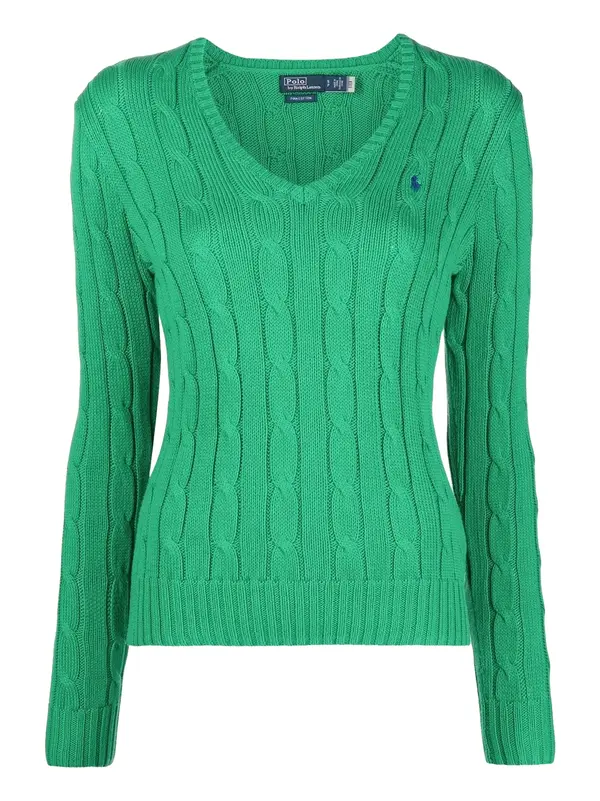 Polo Ralph Lauren Cable-knit Cotton Sweater - Green