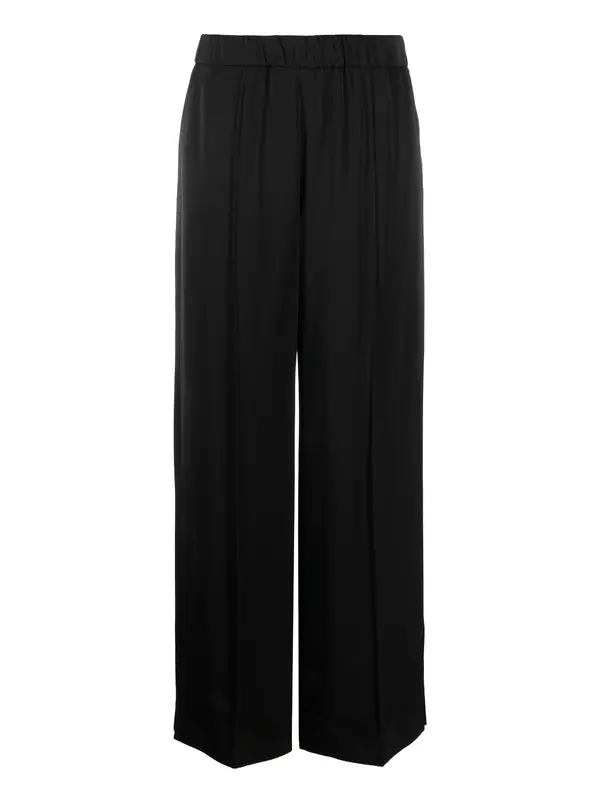 JIL SANDER Pressed-crease Palazzo Pants - Black