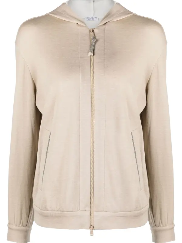 Brunello Cucinelli Two-pocket Zip-up Hoodie - Neutrals