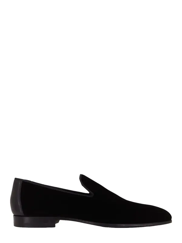 Magnanni Velvet Loafers - Black