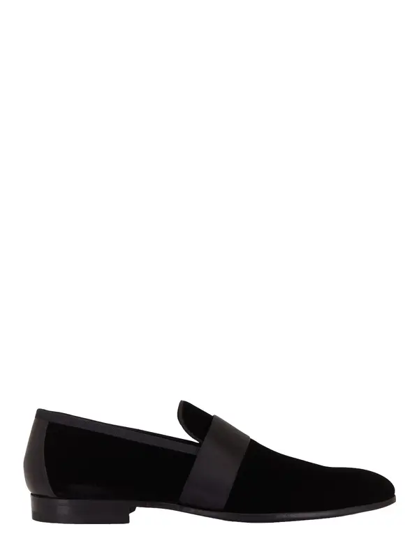 Magnanni Velvet 20mm Loafers - Black