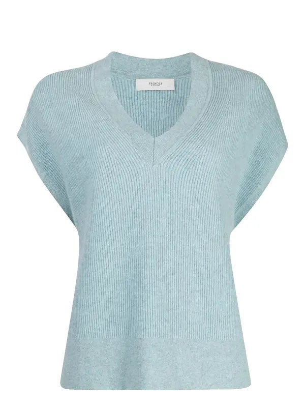 Pringle Of Scotland Ribbed-knit Jumper - Blue