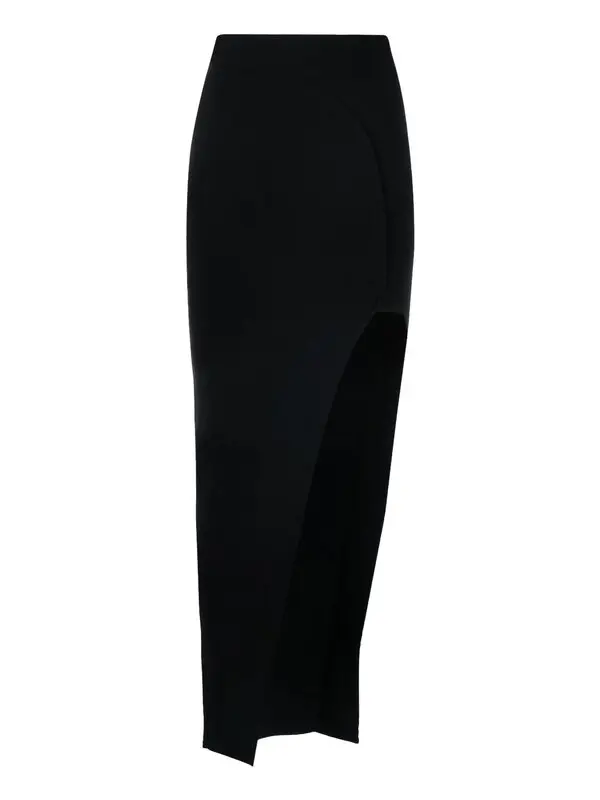 Rick Owens Thigh-high Slit Skirt - Black