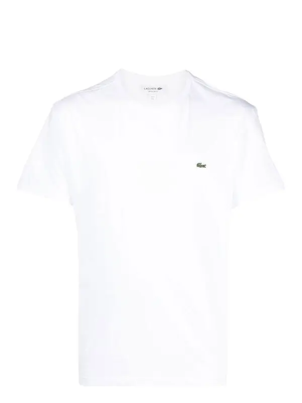 Lacoste Logo-patch Cotton T-shirt - White