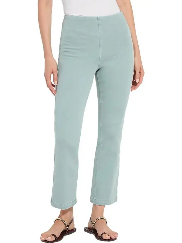 Lyssé High-rise Baby Bootcut Ankle Jeans - Antique Wash Detox Green