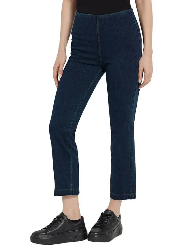 Lyssé High Rise Ankle Baby Bootcut Jeans - Indigo