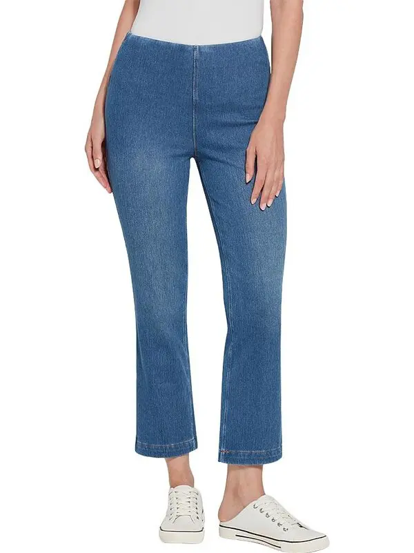 Lyssé High-rise Baby Bootcut Ankle Jeans - Mid Wash