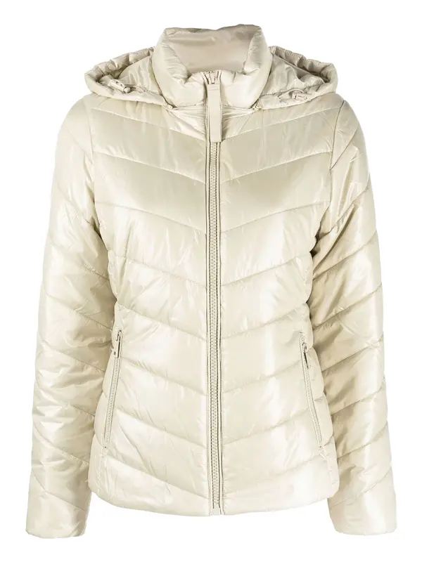 Calvin Klein Hooded Padded Jacket - Neutrals