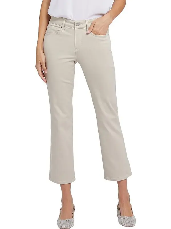 NYDJ Petite Marilyn High Rise Straight Ankle Jeans - Feather