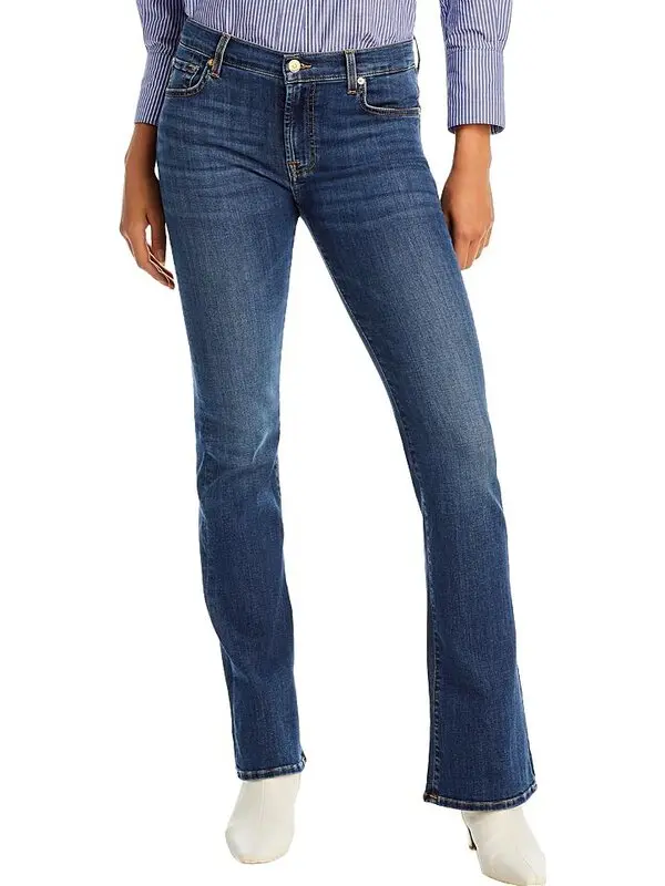 7 For All Mankind Kimmie Mid-rise Bootcut Jeans - Dutchess
