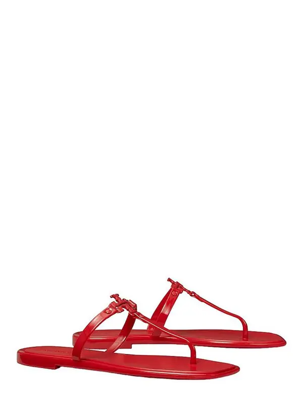 Tory Burch Roxanne Jelly Thong Sandals - Brilliant Red