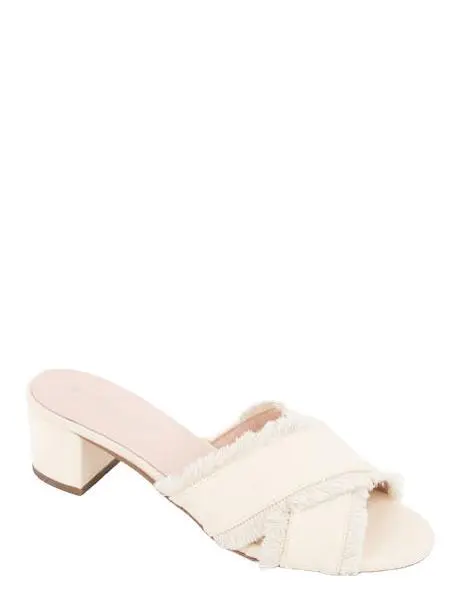 PATRICIA GREEN Kate Slide Sandal - Cream